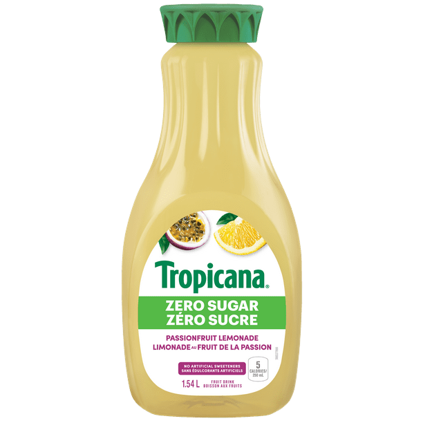 Tropicana Zero Sugar Passion Fruit Lemonade 1.54L - Walmart.ca
