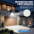Solar Flood Light Outdoor Waterproof, LED Street Light with Remote ...