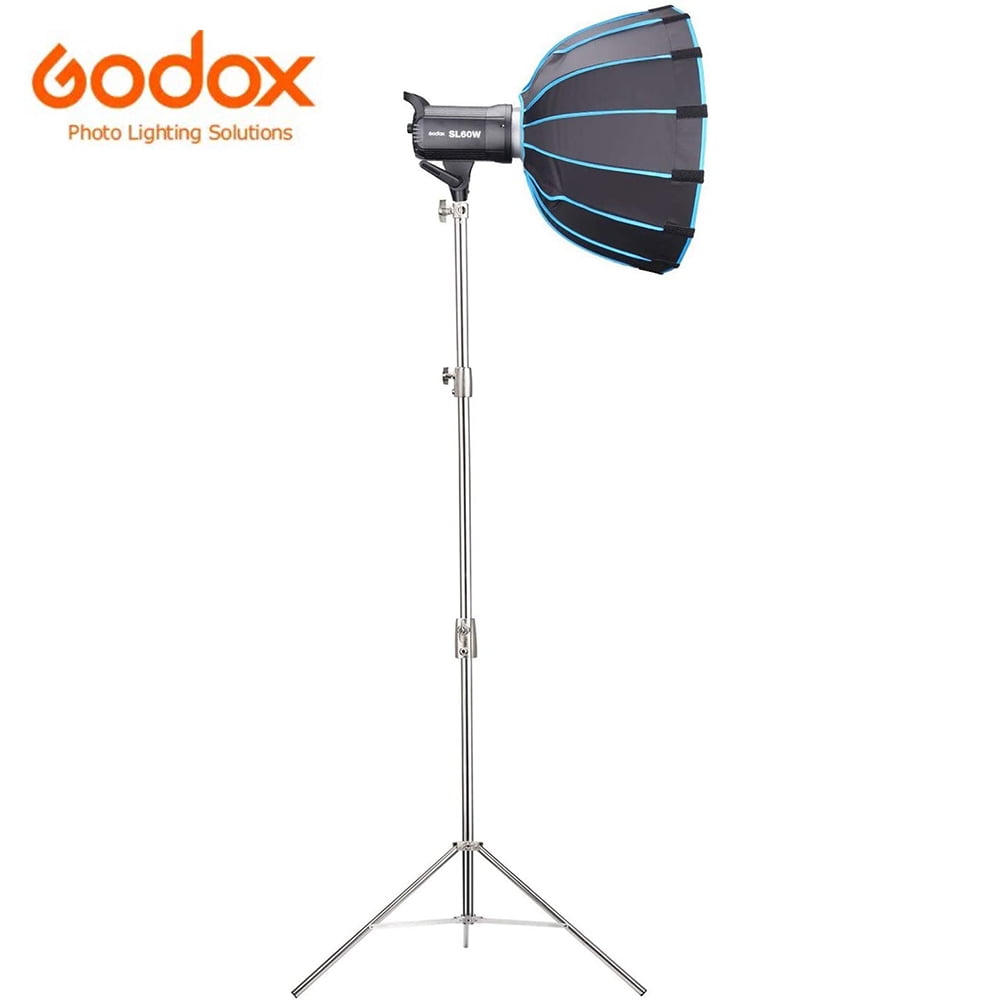 Godox SL-60W Kit with Softbox and 2.8M Stainless Steel Light Stand LED ...