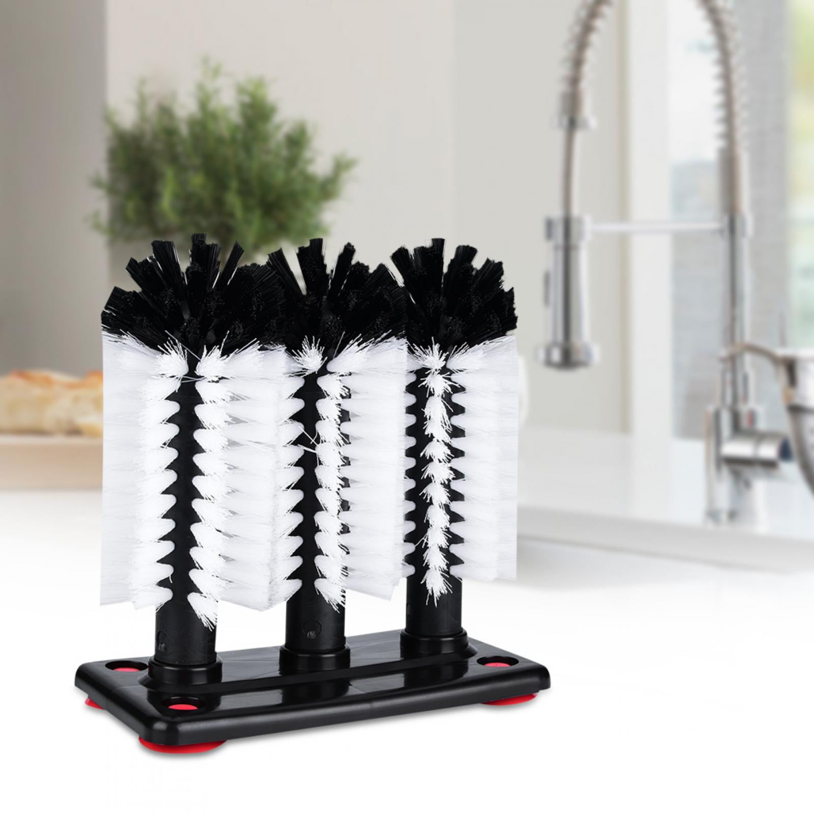 Lave-verres Portable Commercial 3 Brosses, Lave-Verres, Plastique+nylon ...