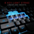 B318 8-Key Light Strike (Lk) Semi Optical Mechanical Gaming Keyboard ...