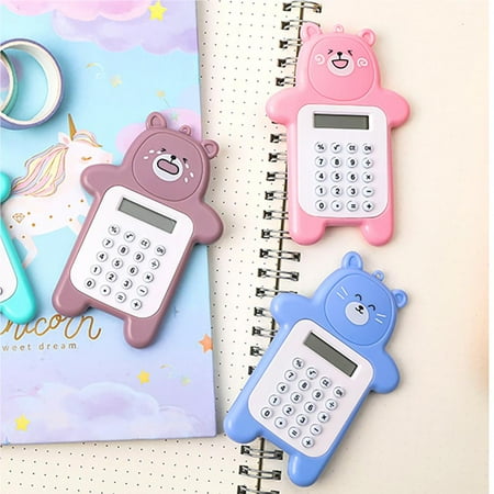 Cartoon Calculator Home Office School Mathematics Counting Tool Mini ...