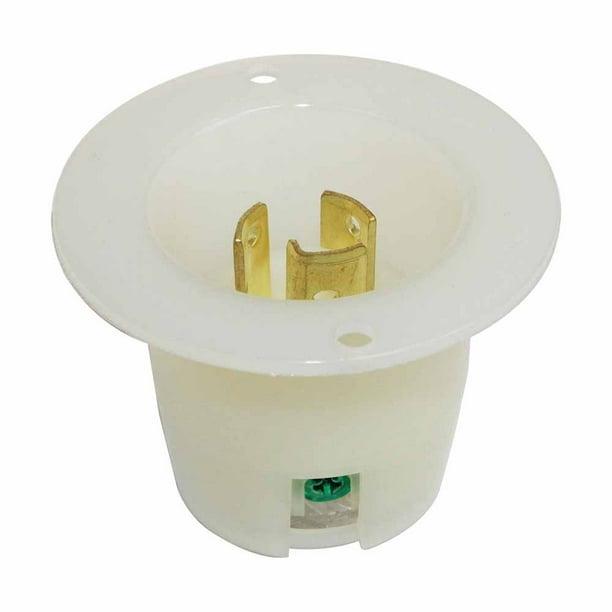 Superior Electric YGF174 Twist Lock Flange Plug 2-Pole 3-Wire 15A 125V ...