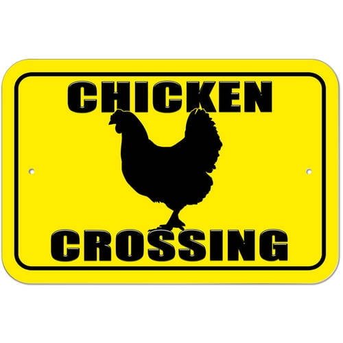 Chicken Crossing Sign - Walmart.com