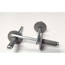 Mill 3/16" Rivet Large Flange Aluminum Head Steel Mandrel Blind Pop ...