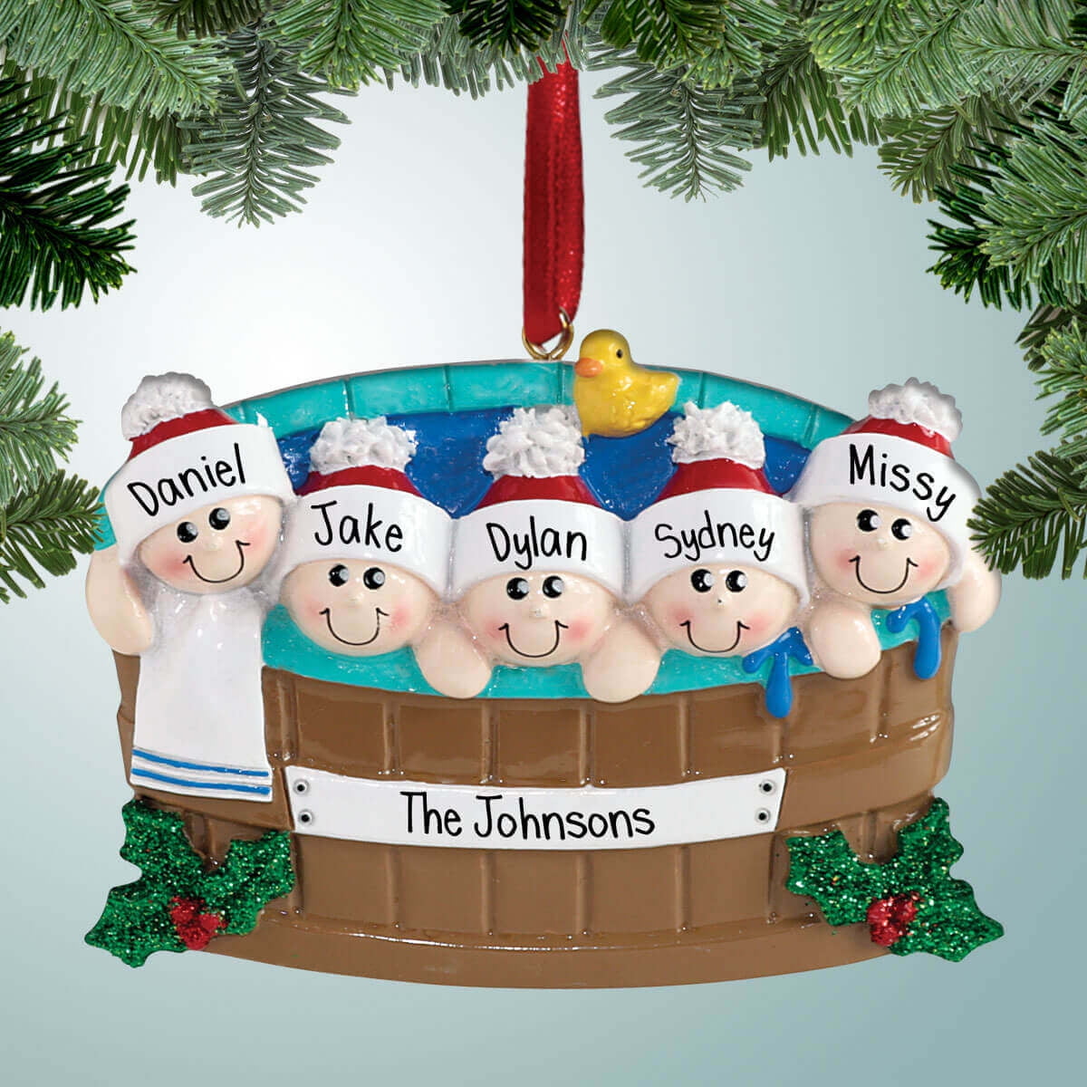 Hot Tub Family with Holly - 5 - Family of 2,3,4,5,6 - Personalized ...