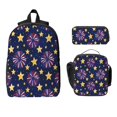 3pcs Casual Daypack 17 Inch Backpack Set Bookbag+Pencil Case+Lunch Bag ...