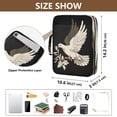 ALAZA A Pigeon Pattern Expanding Accordion File Folder 3 Ring Zipper ...