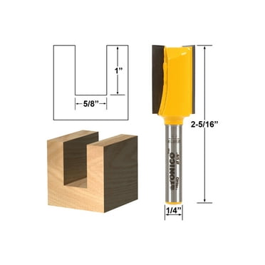 Yonico Flush Trim/Template Router Bit with Shank Bearing - 5/8" x 3/4 ...