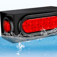 2PCS Steel Trailer Light Box Kit with 6" Oval Red 10-LED Tail Lights ...