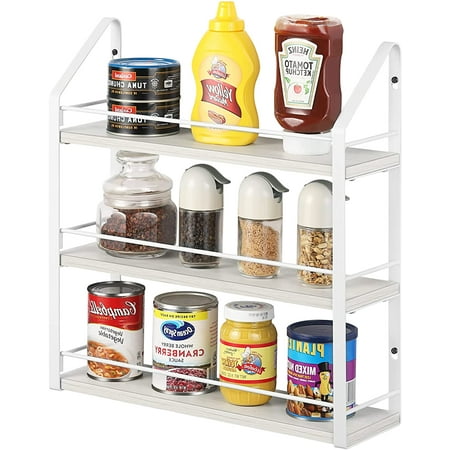 XBRW Spice Rack Organizer Wall Mounted Hanging Seasoning Organizer ...
