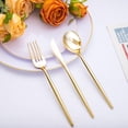 300 Pcs Gold Plastic Cutlery, Gold Utensils Disposable, Gold Plastic ...