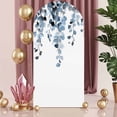 Arch Backdrop 4 Ft, Blue Eucalyptus Leaves Spandex Stretch Fitted Arch ...