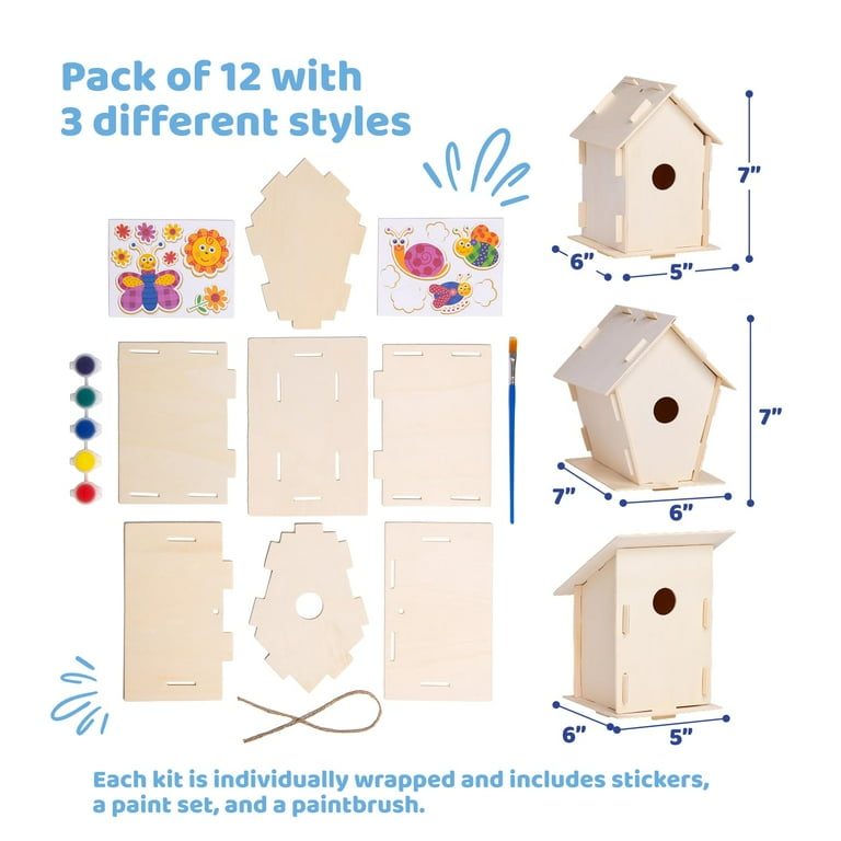 Wooden Bird House Craft Kits Podzly Kids Wooden Birdhouse Craft Kit