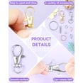 990PCS Keychain Making Kit - Keychain kit with Key Ring, Key Chain Clip ...