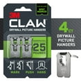 3M CLAW Drywall Picture Hanger with Spot Marker, Holds 25 lbs, 4 ...