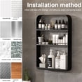 Btidfty Wall-mounted Spice Rack Three Layer Bathroom Bottles Storage ...