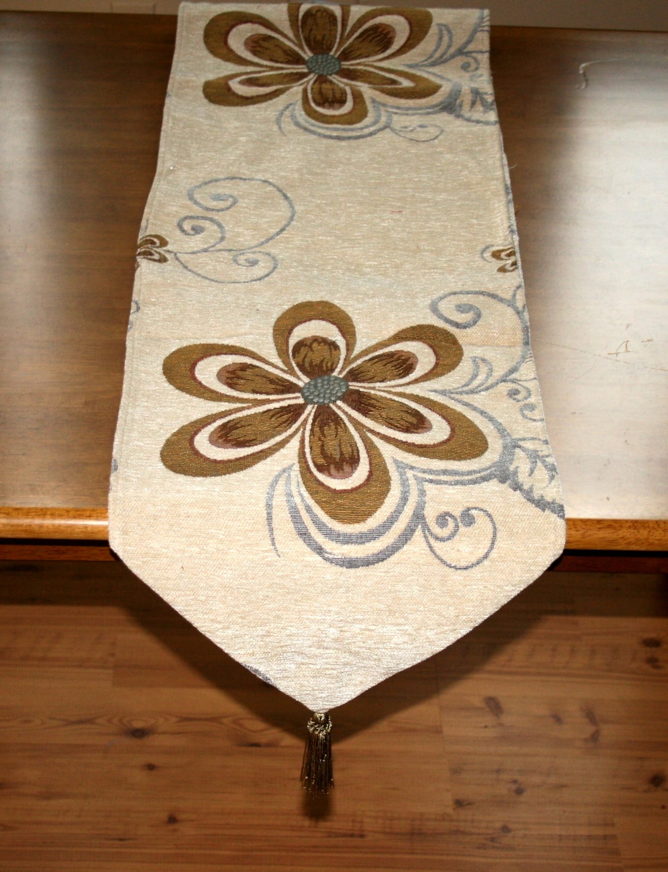 Chenille Floral Design Table Runners - Walmart.com