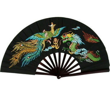 KUNG FU METAL FIGHTING FAN 14.75" OVERALL - Black - Walmart.com