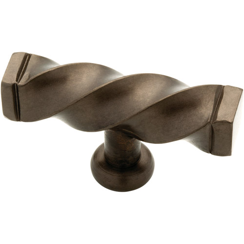 Liberty 2.5" Iron Craft Twisted T-Knob, Available in Multiple Colors ...