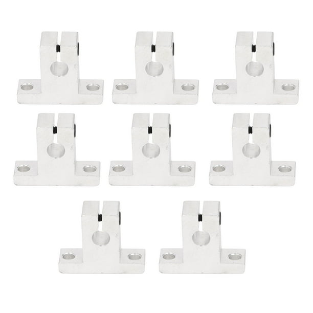 8Pcs Linear Motion Rail Clamping Rod Guide Support Aluminum for Shaft ...