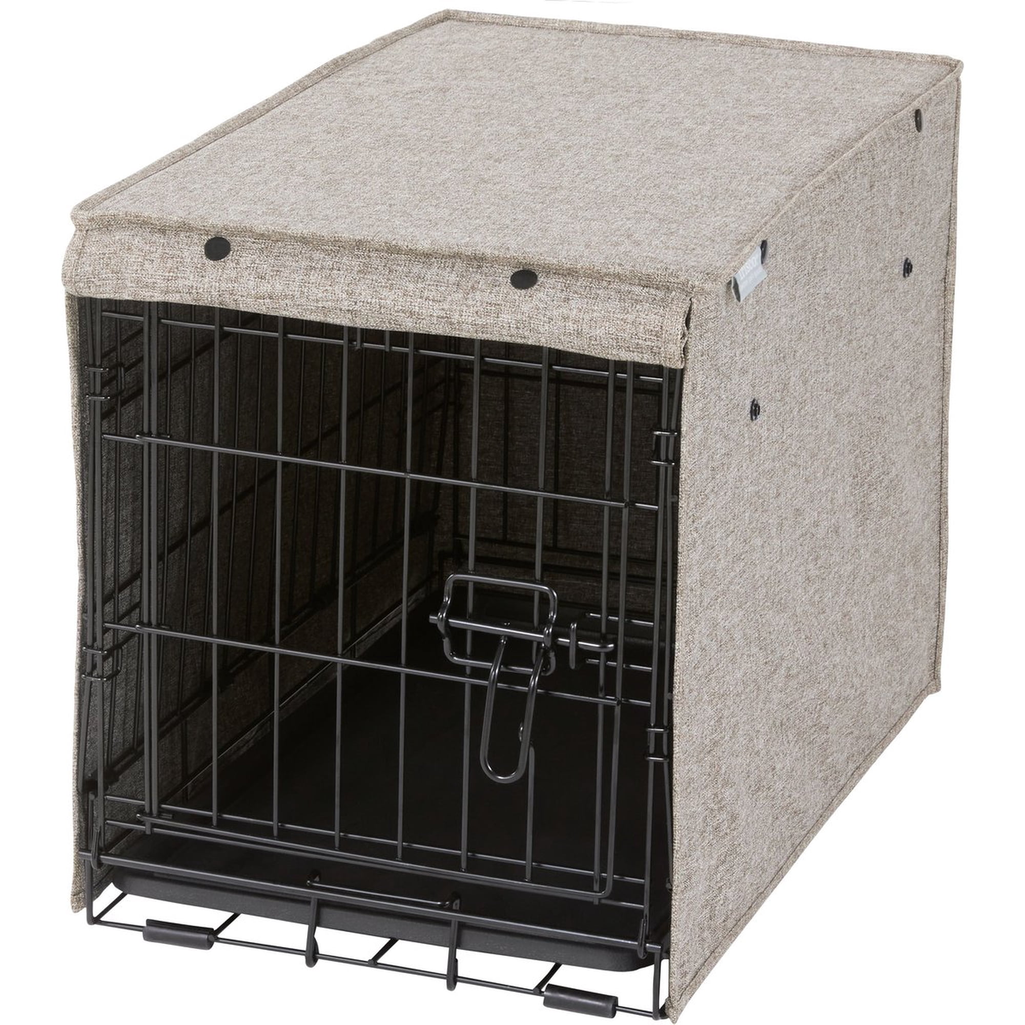 Click here for Bboo Frisco Faux Linen Dog Crate Cover  Brown  22-... prices