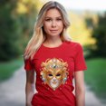 Carnival Mask Graphic T-Shirt Unisex 100 Cotton With Antique Gold Art ...