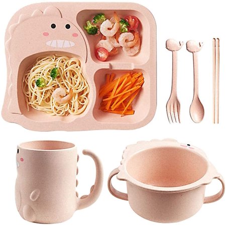 Dinner Plate Set, Children's Dishes Set, 6-piece Children's Dishes and ...