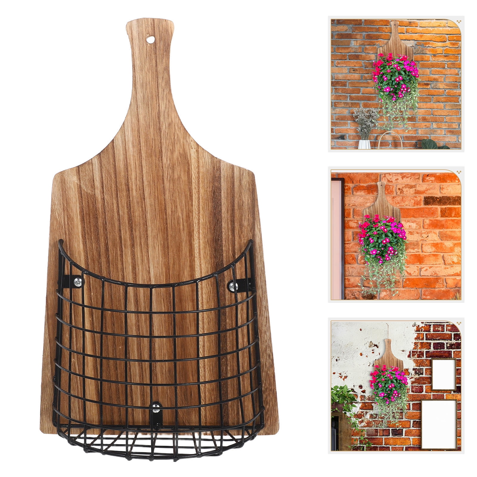 Click here for Honmeet Black Wrought Iron Hanging Basket Wall Mou... prices