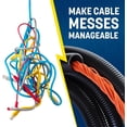 1/4 Inch x 100ft Split Wire Loom Tubing, Split Sleeve Cord Protector ...