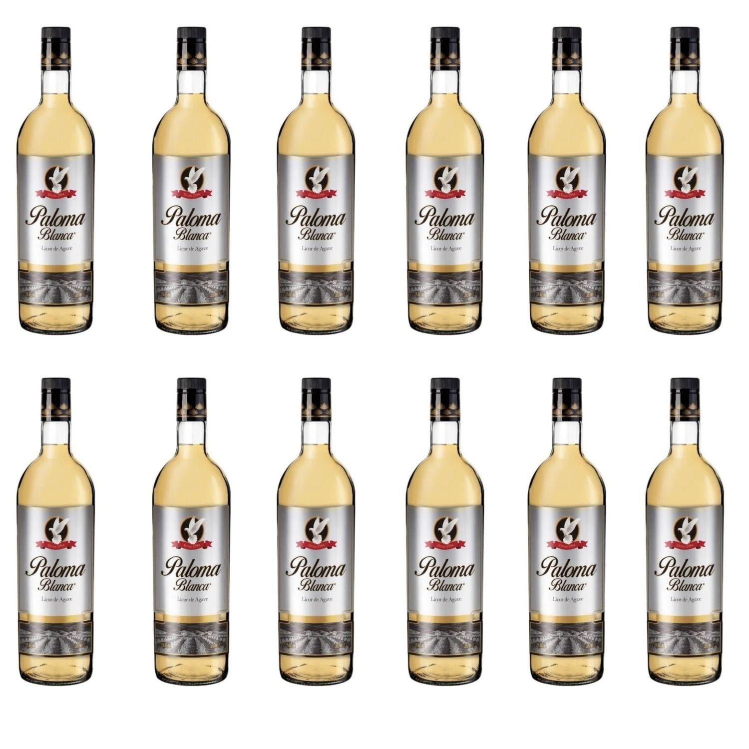 Pack de 12 Licor de Agave Paloma Blanca 1 L | Bodega Aurrera en línea