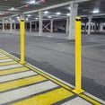 Stable Construction Industrial Yellow Powder Coated Steel Bollards 60in ...