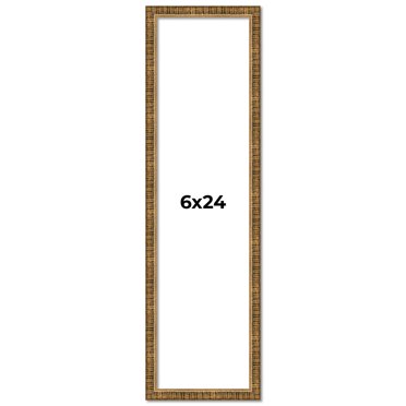 Museum Plein Aire Ornate Picture Frame - 6x8, Antique Black w/ Gold Oil ...