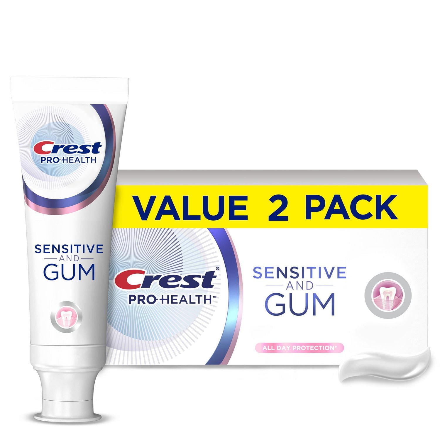 Crest Pro-Health Sensitive and Gum All Day ProtectionToothpaste 2x ...