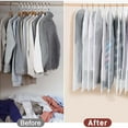 "20 Pack Large Clear Garment Bags - Moth Proof, Dustproof, Breathable ...