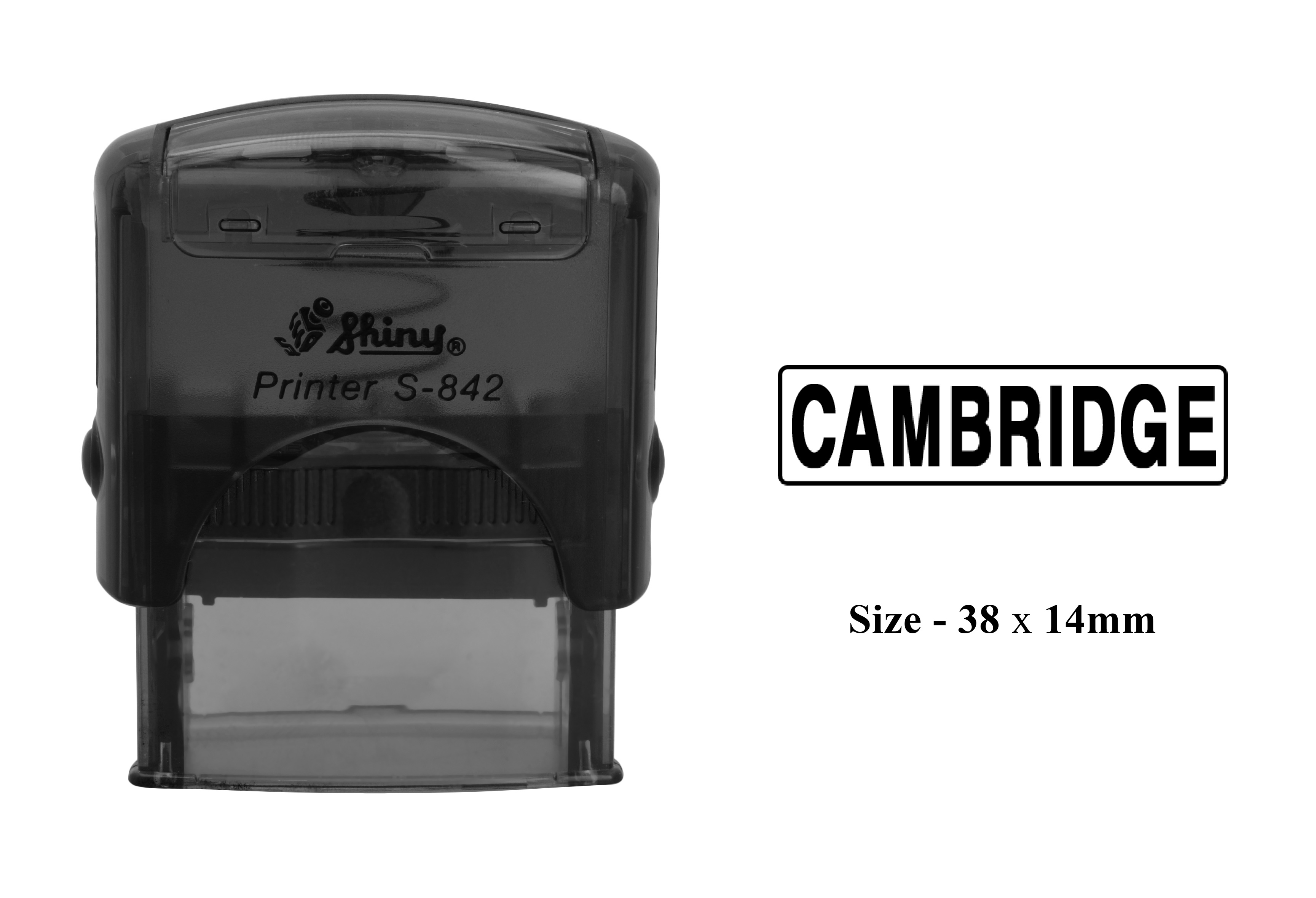 Cambridge Customized Self Inking Rubber Stamp Shiny S-842 Office ...