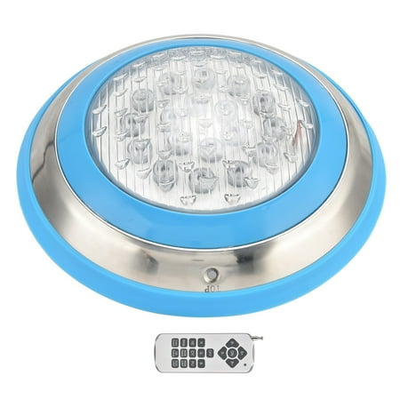Simming Pool Light, Remote Control Underwater Light IP68 Waterproof LED ...