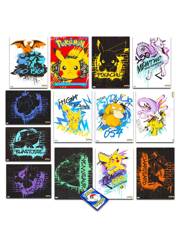 Pokemon Posters & Decals in Pokemon Home & Bedding - Walmart.com