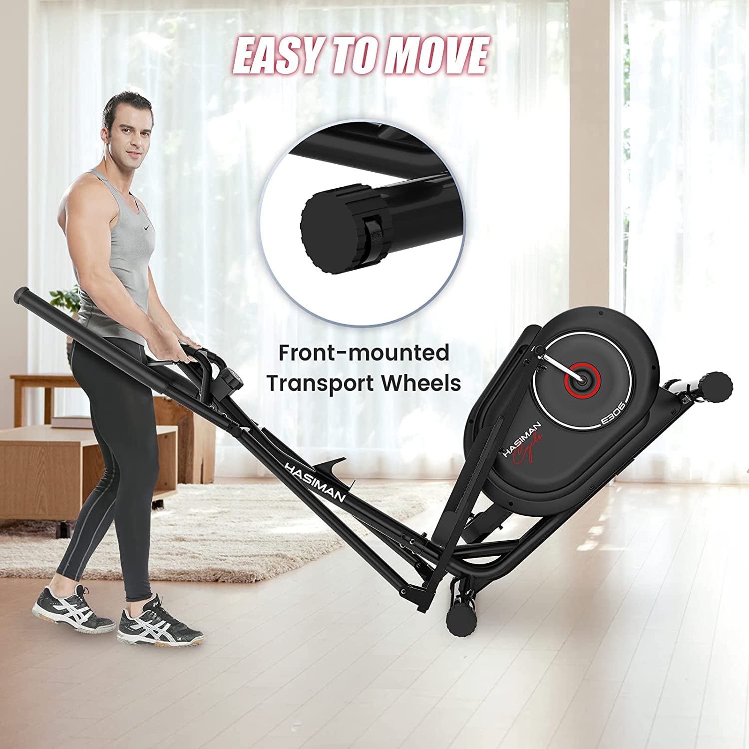 Buy Pooboo Silent Magnetic Elliptical Exercise Machine for Home Use ...