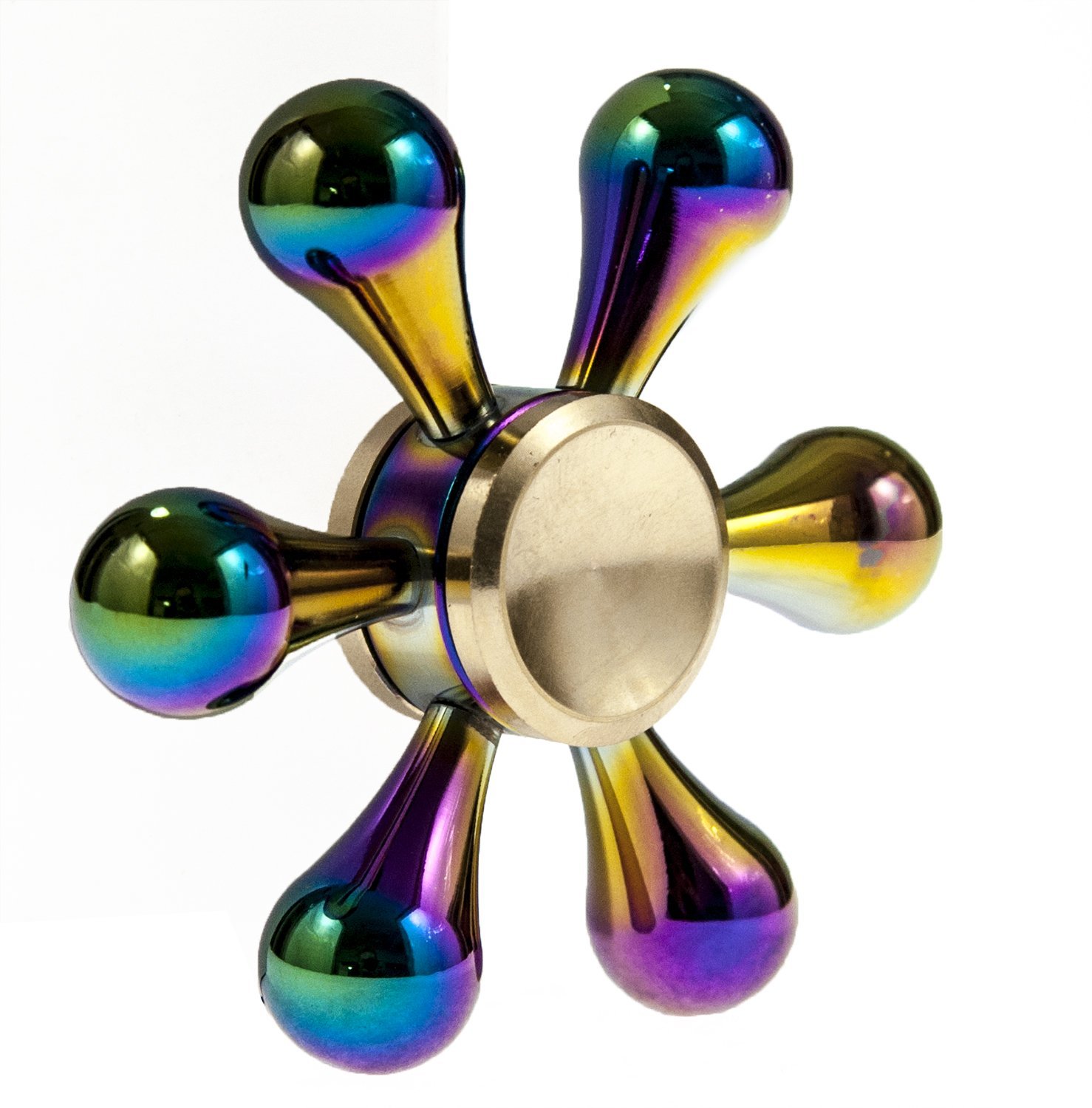 Rainbow Chameleon Teardrop Metal EDC Fidget Spinner by Blinkee ...