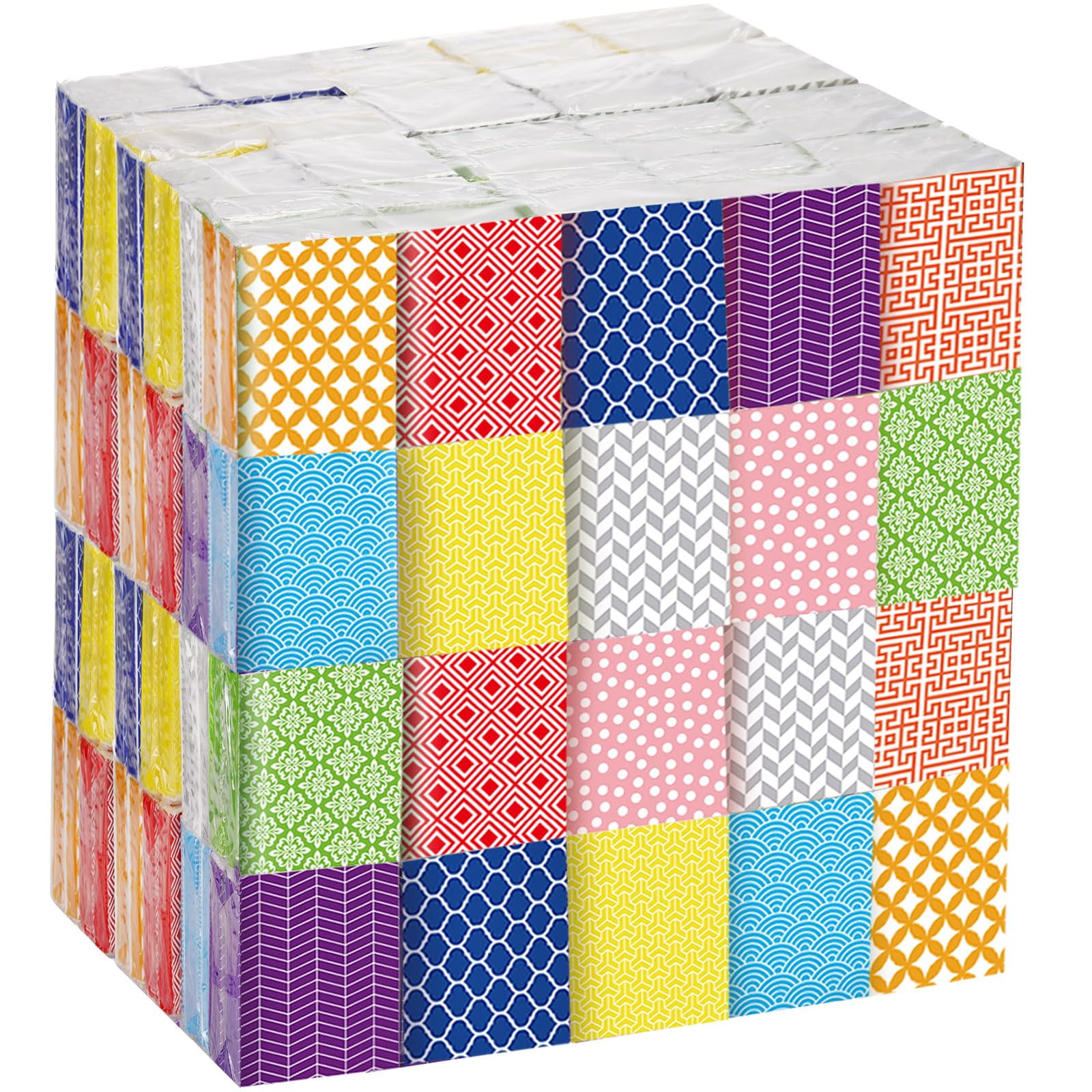 Click here for Thenshop 200 Packs Travel Tissues Bulk Geometric D... prices