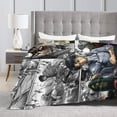 Cozy Warm Plush Throw Attack on Titan Levi Ackerman Fluffy Blanket for ...