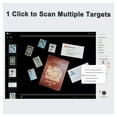 800 Pro Portable Document Scanner 8MP 270DPI Fast Scan 1s/Page, Light ...