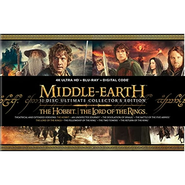 Middle Earth 6-Film Ultimate Collectors Edition (4K Ultra Hd + Blu-Ray ...