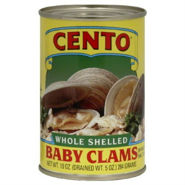 Cento Whole Shelled Baby Clams, 10 oz Can - Walmart.com