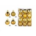 Christmas Ball Ornament 3cm Bright Shatterproof Hanging Ball Ornament