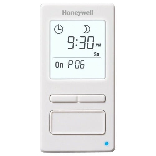 HONEYWELL Programmable Solar Light Switch, 7 Day, White - Walmart.com
