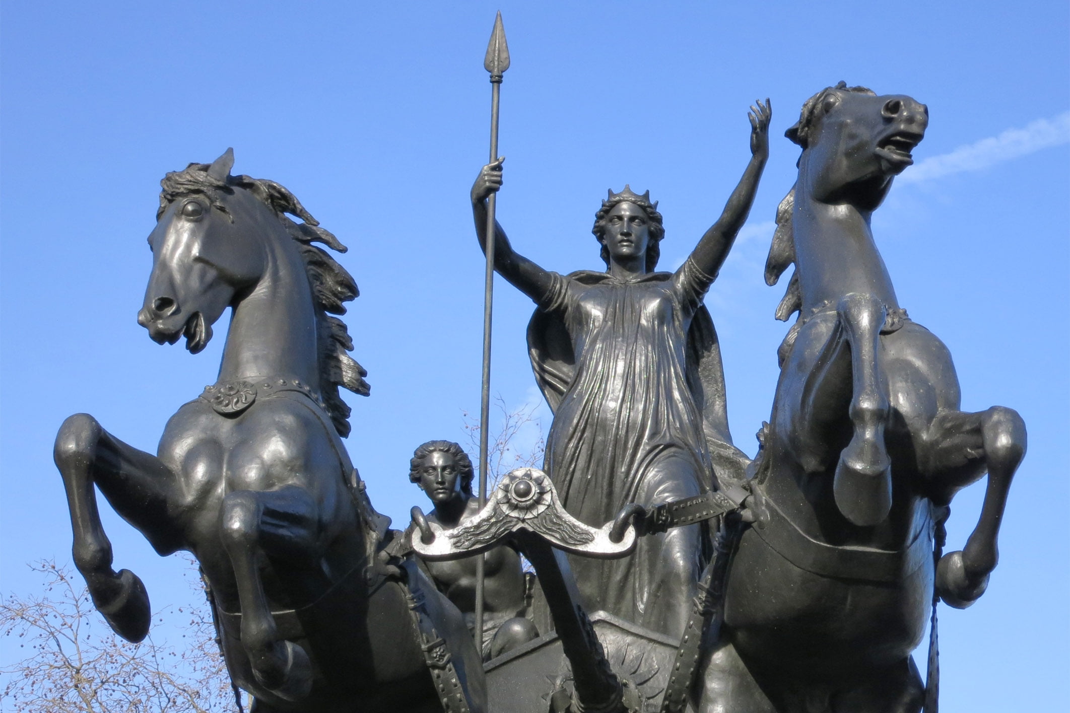 24x36 gallery poster, Boudica and her daughters, Westminster statue ...