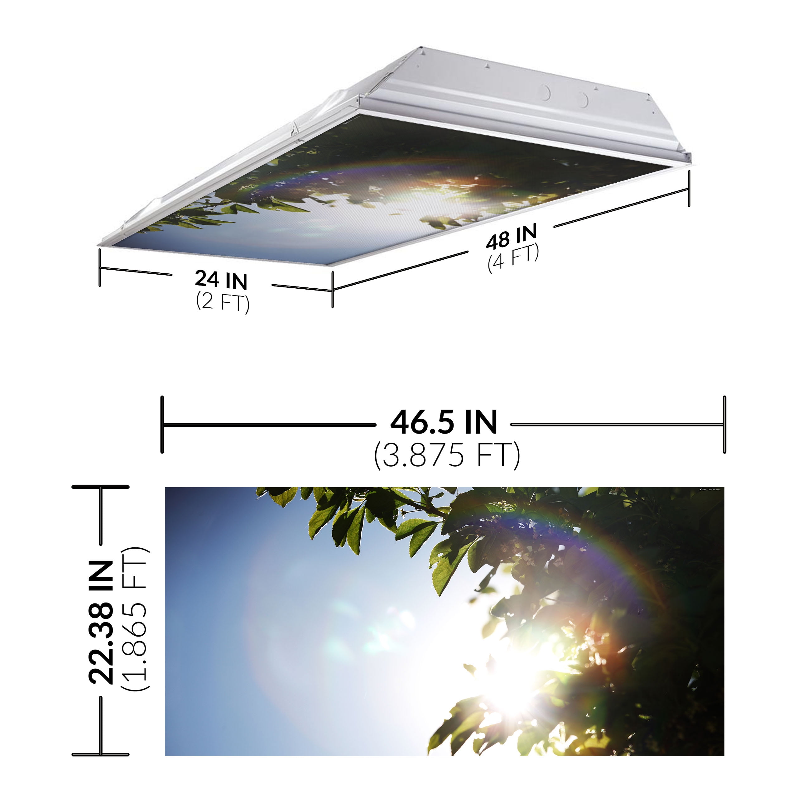 Fluorescent Light Diffuser Panels Decorative | Shelly Lighting