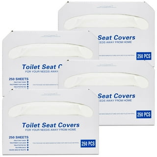 50 Pc Disposable Toilet Seat Covers Paper Sanitary Bath Travel ...